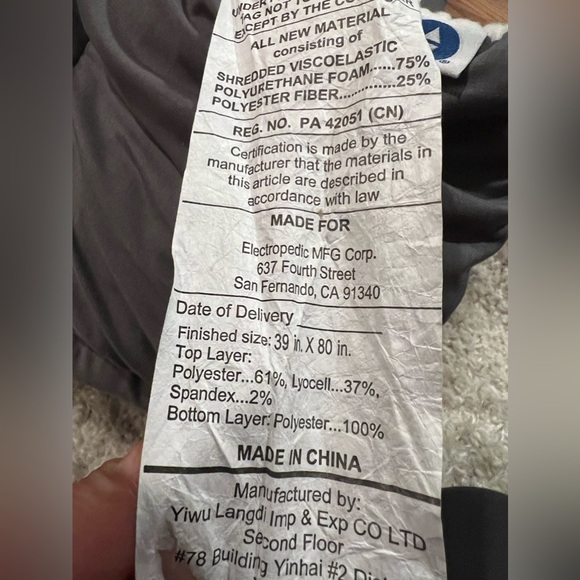 Sleep Number | Bedding | Sleep Number Twin Long Flex Top Comfortfit ...